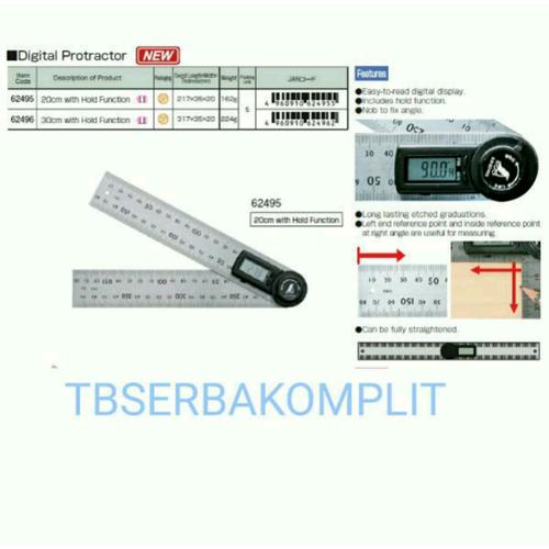 Jual Digital Protaktor 20cm Shinwa japan 62495 Inclinometer Angle meter ...