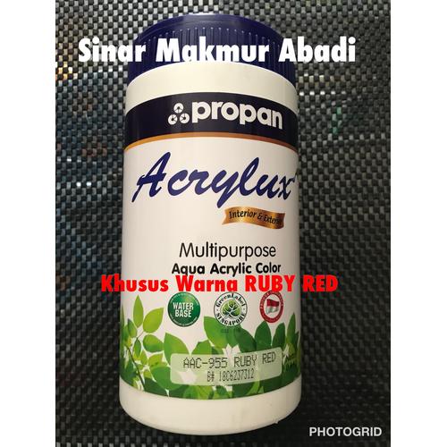 Jual Propan Cat Duco Acrylux Multipurpose Waterbased Warna RUBY RED ...