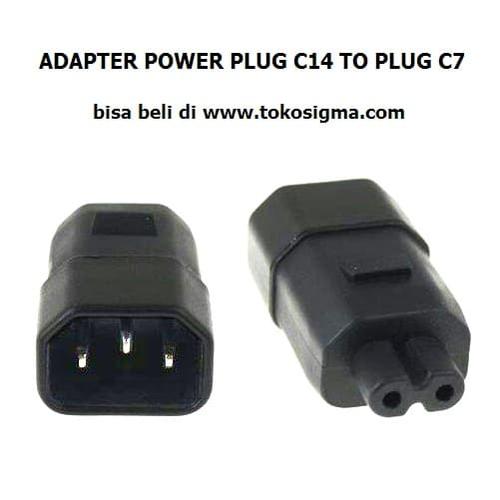 Jual ADAPTER POWER PLUG C14 TO PLUG C7 ANGKA 8 - dua pin - Jakarta ...