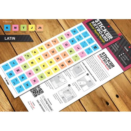 Jual Sticker Keyboard Latin - Colorful - Kab. Malang - Sticker Keyboard ...