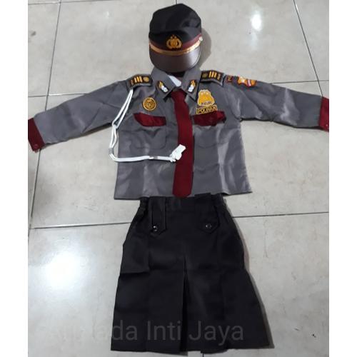Jual Seragam Anak Polwan Sabhara l Baju Karnaval Anak l Ukuran 1 - 4 ...