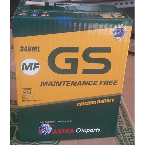 Jual accu GS/aki 34b19L MF - Jakarta Barat - sinartokomotor | Tokopedia