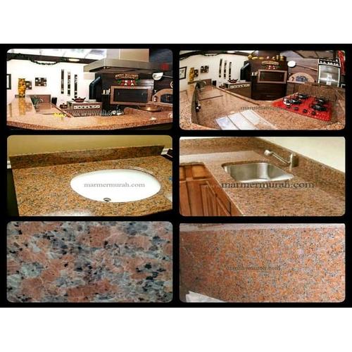 Jual Meja Granit Orange Meja Granit Agypt Red Meja Dapur Meja Kitchen ...