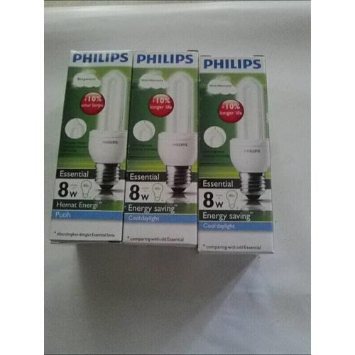 Jual lampu philips essential esential 8w 8watt 8 w 8 watt philip ...