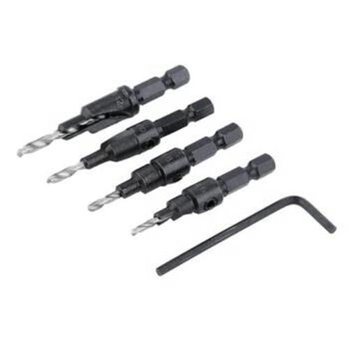 Jual Mata Bor Kayu 4pcs Countersink Drill Bits Hexagonal Shank Hex Bit ...