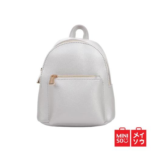 Jual Miniso Official Classic Backpack (Silver) (07MN-1640) Miniso ...