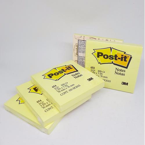 Jual 3M Post It Notes 654 Yellow (3" x 3") - Kota Bandung - JAYA.ATK ...