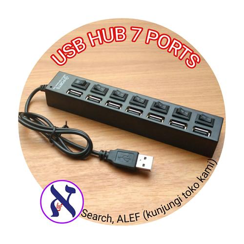 Jual usb hub 7 ports sambungan hub usb mouse keyboard 7port - Kota ...