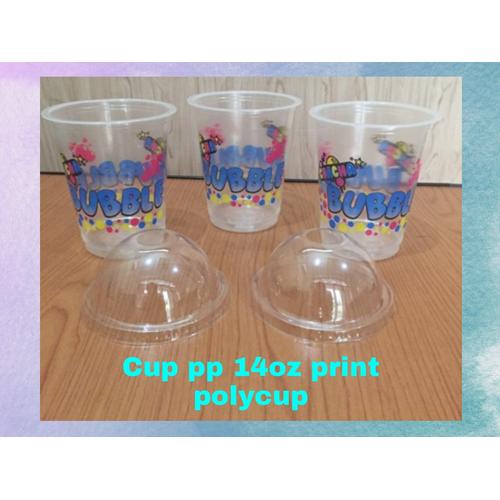 Jual Cup pp 14oz print / gelas plastik polycup - Kota Tangerang - All ...
