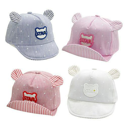 Jual Topi Anak Laki-Laki Perempuan / Topi Model Bear Star / Topi Trendi ...