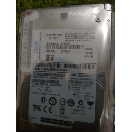 Jual HDD IBM 00Y5797 V5000 Storwize 300GB 15K 6Gb SAS 2.5 inch Harddisk ...