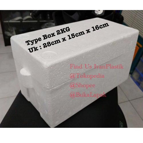 Jual Styrofoam Box uk 2KG Kualitas Medium / Box Pancake Durian - Kota ...