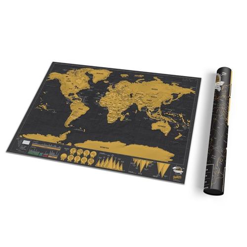 Jual Peta Gulung Scratch Map Deluxe Travel Edition - Jakarta Barat ...