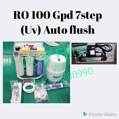 Jual Mesin RO 7 Step 100 Gpd UV Filter Air Minum Reverse Osmosis Auto ...