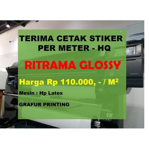 Jual Cetak STIKER RITRAMA GLOSSY Per Meter, HQ - Jakarta Barat - Grafur ...