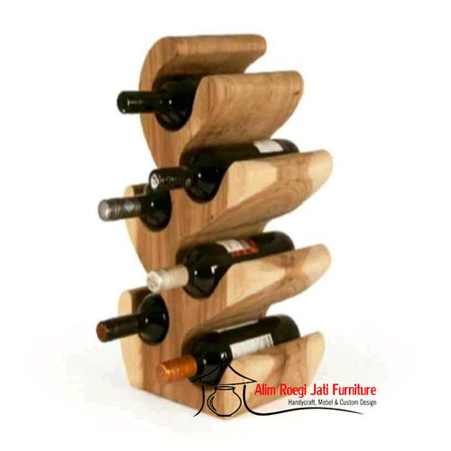 Jual Rak Botol Kayu Isi 6, Tempat Botol Kayu - Kab. Blora - ALIM ROEGI ...