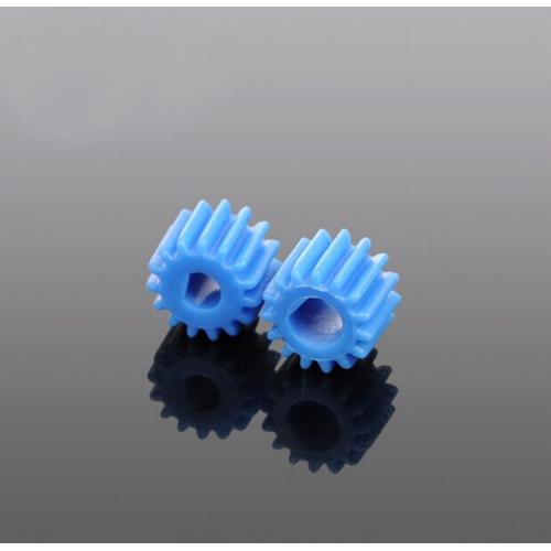 Jual Plastic Gear 15T 4mm D Hole Plastic blue Gear Shaft for motor ...