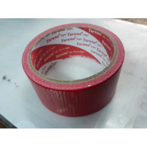 Jual Lakban kain merah red 2 inch x 7 meter / cloth tape 44 mm x 7 ...