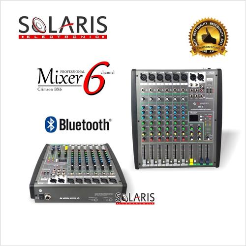 Jual MIXER 6 Channel BLUETOOTH + USB Equalizer CRIMSON BX6 - Jakarta Barat - Solaris Electronic ...