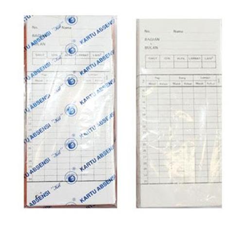 Jual KARTU ABSEN / ABSENSI ISI 100 LEMBAR (PACK) - Jakarta Utara ...