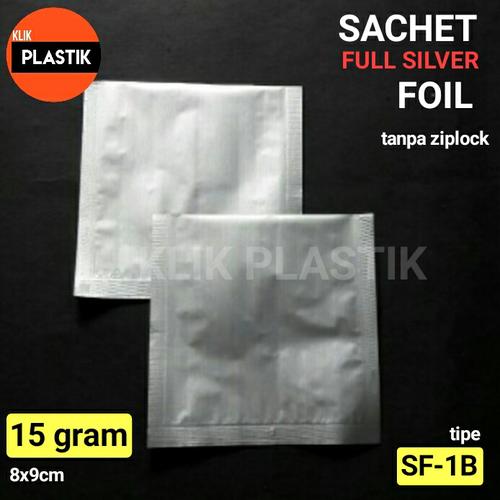 Jual SACHET FULL SILVER 15GR/KEMASAN KOPI OBAT BUBUK BUMBU PLASTIK KLIP ...