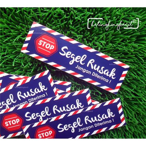 Jual STIKER FRAGILE - SEGEL RUSAK - Biru 3 x 10 cm - Kab. Malang ...