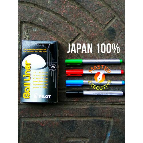 Jual Pilot JAPAN Balliner Medium 0.8 Hitam Biru Hijau Merah - Merah ...
