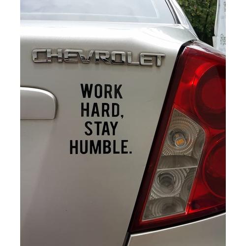 Jual Stiker Unik Kaca Mobil Cutting Sticker Work Hard Stay Humble - Kab ...
