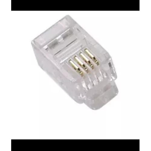Jual Konektor Kabel Telepon Jack RJ11 Connector Cable Telephone Telpon ...