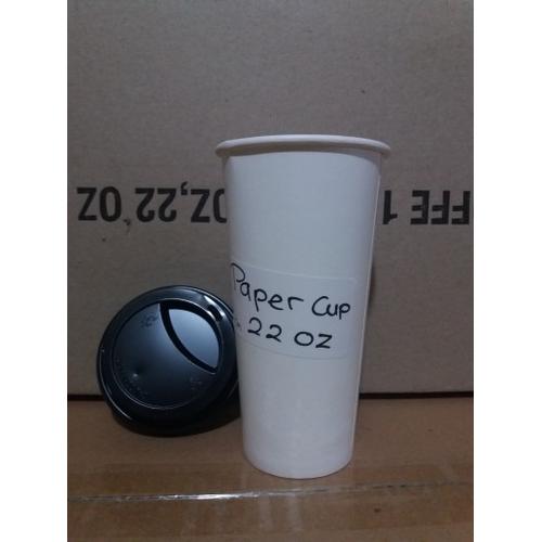 Jual paper cup 22oz + Lid hot / gelas kertas 22 oz plus tutup - Cup aja ...