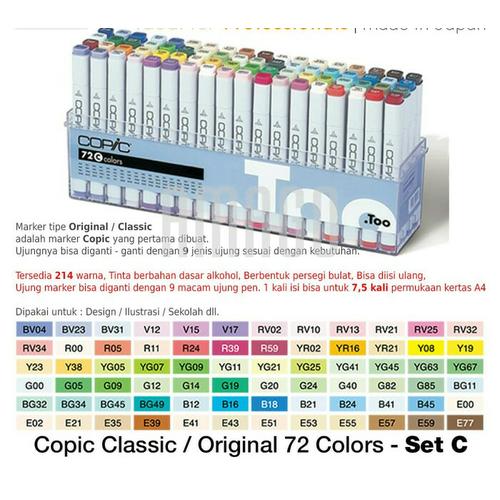 Jual Copic sketch marker 72 Set C original - Jakarta Utara - Toko ATK jakarta PJPAPERWORK ...