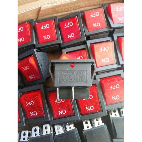 Jual saklar suit lampu on off ac 220volt 16Amper warna merah saklar ...