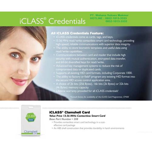 Jual HID ICLASS CARD ( Clamshell tebal ) Original - Jakarta Utara - WS ...
