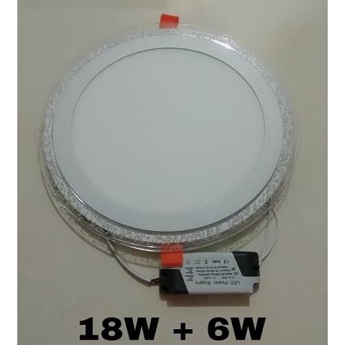Jual Lampu LED Panel Light 3 Fungsi 18watt + 6watt - Putih + WW ...