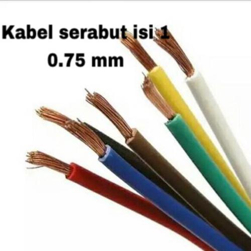 Jual Kabel Listrik Serabut 0.75 Mm 18 AWG NYAF 1 X 0.75 Mm Per Meter ...