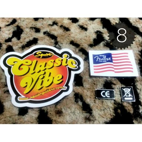 Jual Stiker Gitar Fender Strato & Tele Squier Classic Vibe Sticker ...