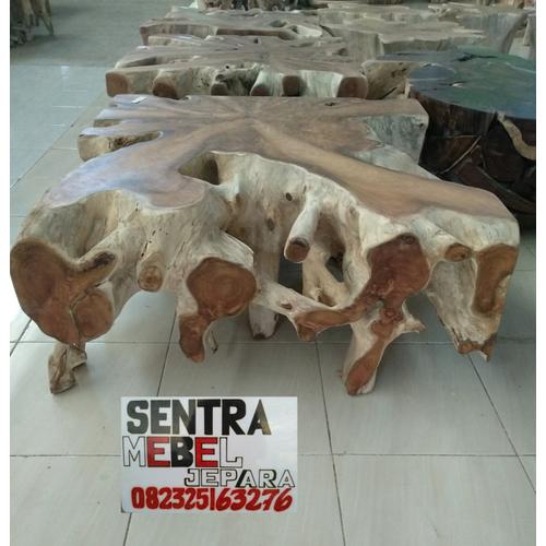 Jual Meja akar jati utuh, atasny cenderung rata - Kab. Jepara - Sentra ...