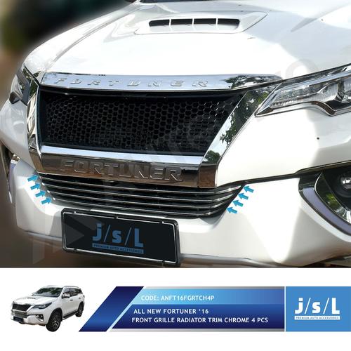 Promo All New Fortuner Front Grille Radiator Trim Chrome JSL 4 Pcs ...