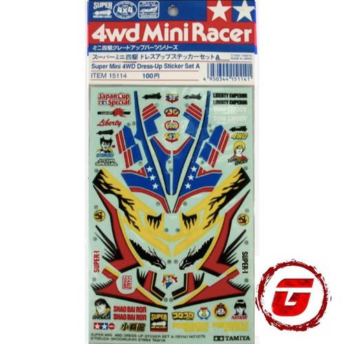 Jual TAMIYA 15114 SUPER MINI 4WD DRESS UP STICKER SET A - Jakarta Barat ...