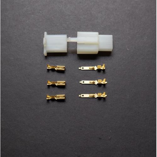 Jual Socket / connector skun set 3 pin kecil mobil motor soket ...