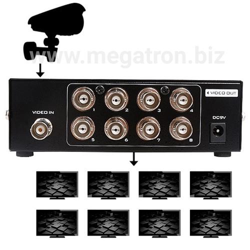 Jual CCTV Video Distributor amplifier 1 input - 8 output - Jakarta ...
