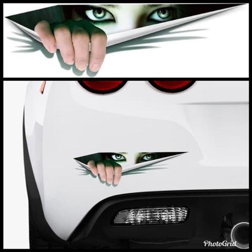 Jual Stiker Mobil Unik Lucu Printing Sticker Woman Peeking - Kab ...
