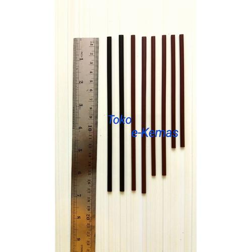 Jual Sedotan / Stirrer untuk Minuman Panas 12,5 cm Hitam / Coklat ...