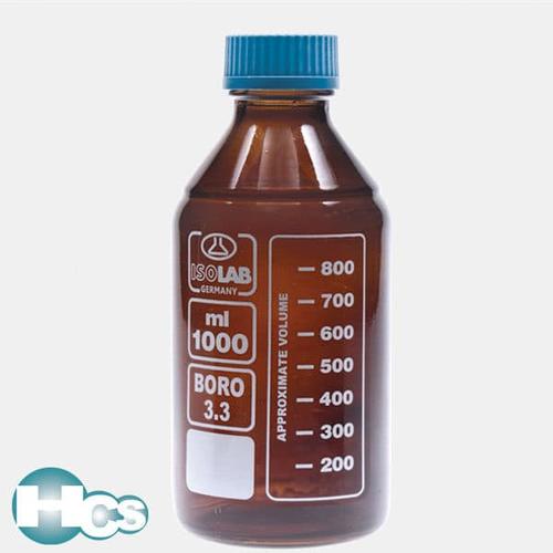 Jual Laboratory Bottle 500 ml AMBER Narrow Neck -Botol Sampel Coklat ...