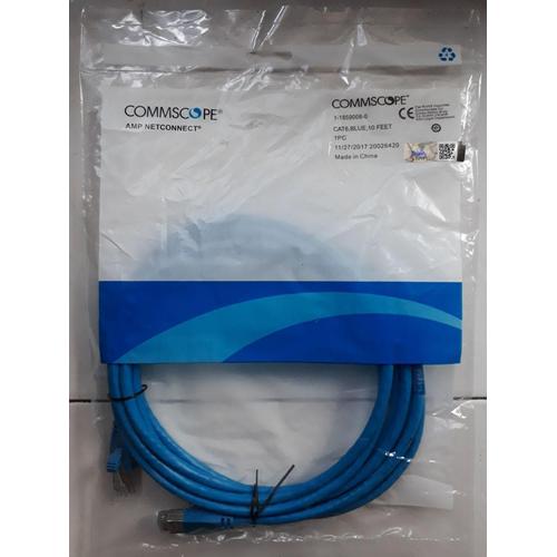 Jual Patch Cord AMP Commscope CAT 6-10 feet/3M - AMP-1-1859247-0 ...
