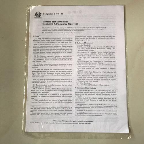 Jual ASTM D3359 Standard Test Methods for Measuring Adhesion by Tape ...