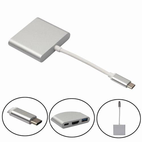Jual USB Type C to USB 3.0 HDMI and USB Type C Support 4K - Jakarta ...