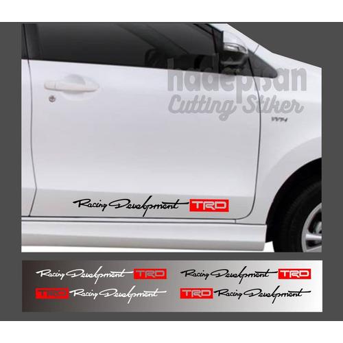 Promo Stiker Mobil Cutting Sticker Kaca Body Mobil TRD Racing ...