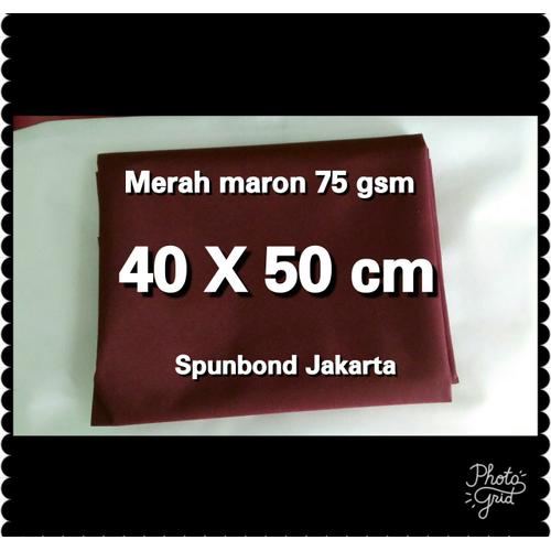 Jual Merah maron ukuran 40cm X 50cm kain Spunbond - Merah - Jakarta ...