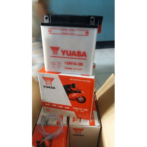Jual Aki YUASA 12N10 3B 12 VOLT 10 AH motor vespa - Kota Surabaya - Fandiaccu | Tokopedia